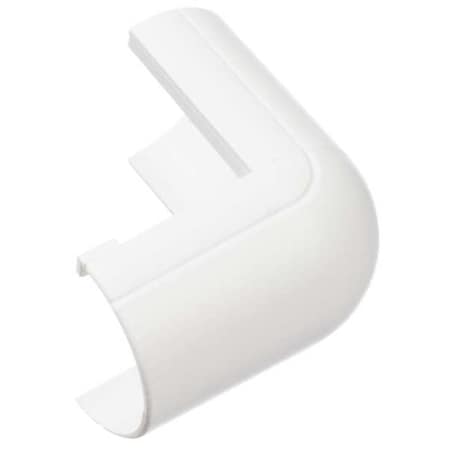 D-Line 90 Degree External Elbow, 1 1/4 in L, PVC, White FLEB2010W | Zoro