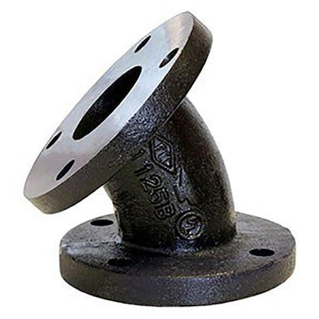 Anvil 45 Degrees Elbow Elbow, 8" Pipe, Flanged, Cast Iron, Class 125 ...