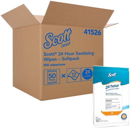 Scott Soft Pack, 7 7/8 in x 4 3/8 in, Light, Fresh 41526 | Zoro