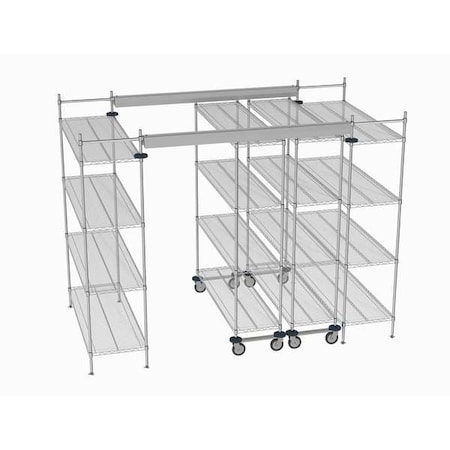 Metro Overhead Track Shelving Complete Kit TT10-E2160M1860C | Zoro