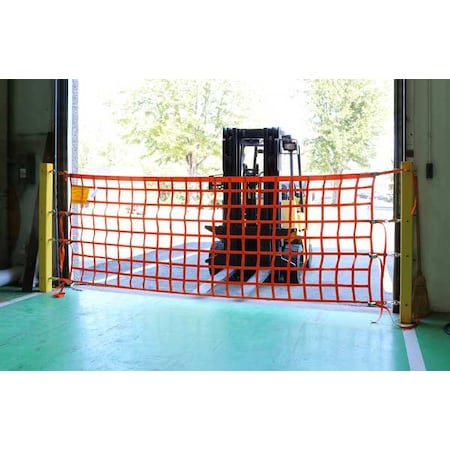 Us Netting Post Mounted Dock Door Net 4'HX10'W OHIG410-P | Zoro