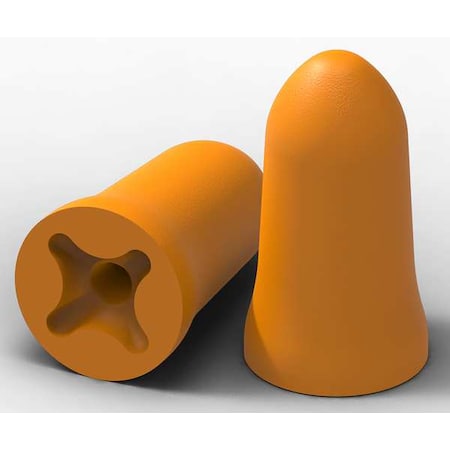 Hexarmor accuFit Disposable Foam Ear Plugs, Bullet Shape, 30 dB, Orange ...