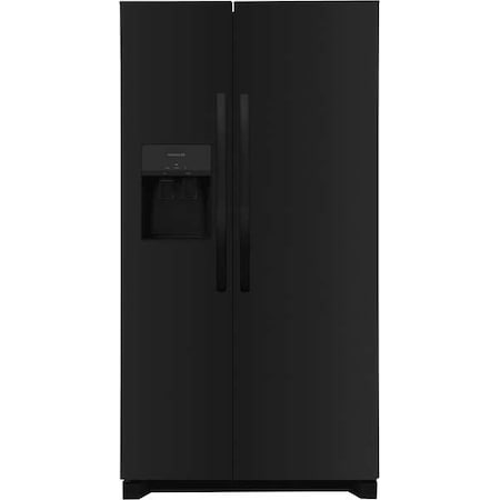 Frigidaire Refrigerator, Black, Automatic Defrost FRSS2623AB | Zoro