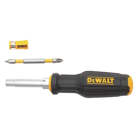 Dewalt Multi-Bit Screwdriver, Max Fit 6-Way DWHT66569 | Zoro