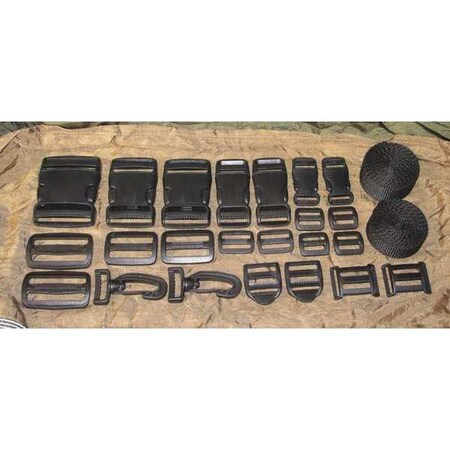 Bucklegear Backpack Repair Kit, Buckles and Webbing BPRK | Zoro