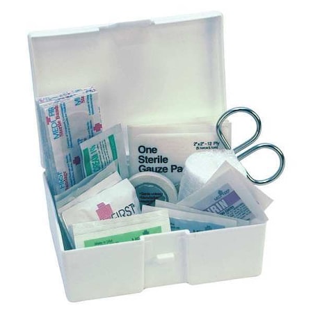 Medi-First First Aid Kit, Plastic Case, Emergency, 25 Person 729P1 | Zoro