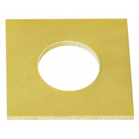 Zoro Select Square Washer, Fits Bolt Size 1 in , Fiberglass Plain ...