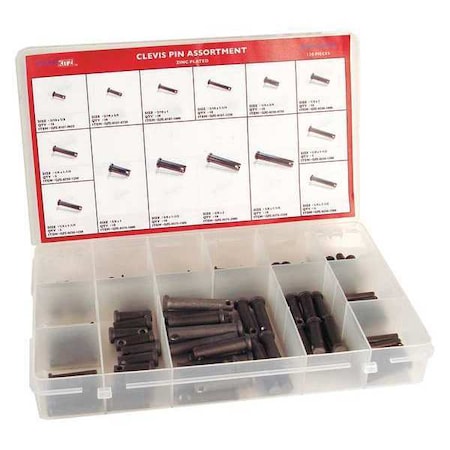 Heritage Industrial Clevis Pin Asst CSZ 120 pcs. DISP-CLP120 | Zoro