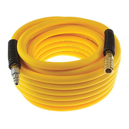 Coilhose Pneumatics Yellow Belly PVC Hybrid Hose 1/4" ID x 100' CO ...