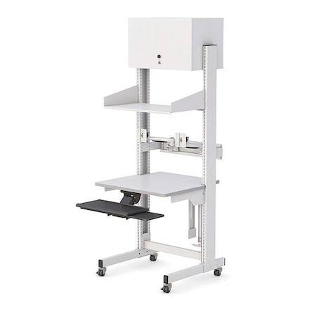 Afc Industries Mobile Computer Stand Workstation 772282G | Zoro