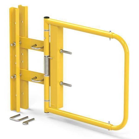 Ega Self-Closing Gate, Wide, 24-40", Yellow SCG-W-Y | Zoro