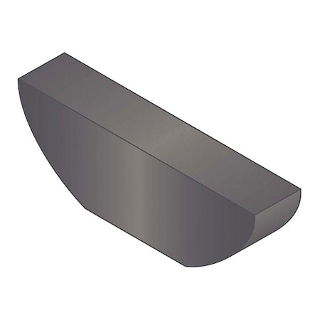 Huyett Woodruff Key, 1/4 x 1 in Key Size, 808 SAE Number, 7/16 in H ...