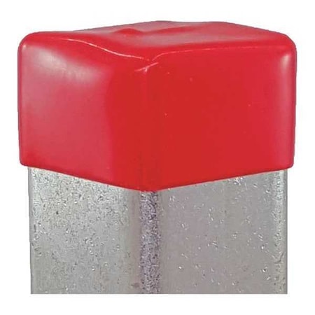 Vast Safety End Cap, 1-5/8"X1-5/8", Red, PK25 V800NEOCPR-25 | Zoro