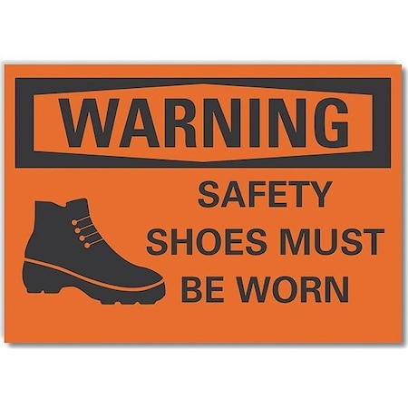 Lyle Foot Warning Reflective Label, 5 in Height, 7 in Width, Reflective ...