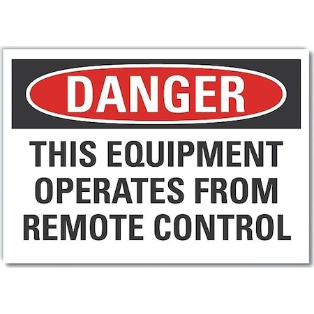 Lyle Machine & Operation Danger Reflective Label, 5 in Height, 7 in ...