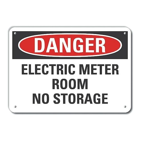 Lyle Plastic Electrical Panel Danger Sign, 10 in Height, 14 in Width ...