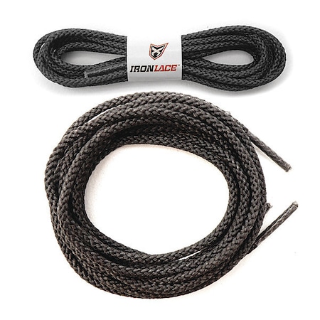 Ironlace IRONLACE Unbreakable Round Bootlaces - Black, Waterproof ...