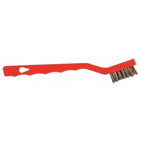 Hobart Welding Products Small Handled Wire Brush, Brass 770106 | Zoro