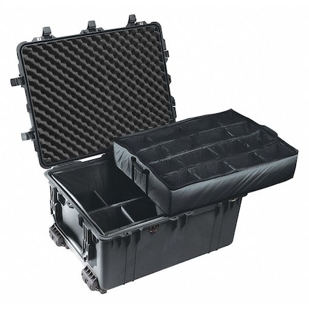 Pelican Black Padded Divider Case, 31.28"L x 24.21"W x 17.48"D 1634 | Zoro