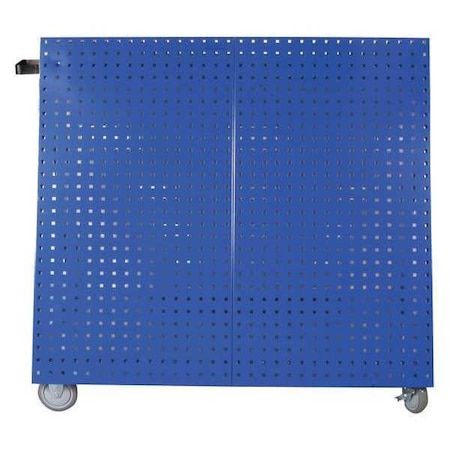 Triton Products Tool Cart W/ Tray and Blue LocBoards, Aluminum Frame ...