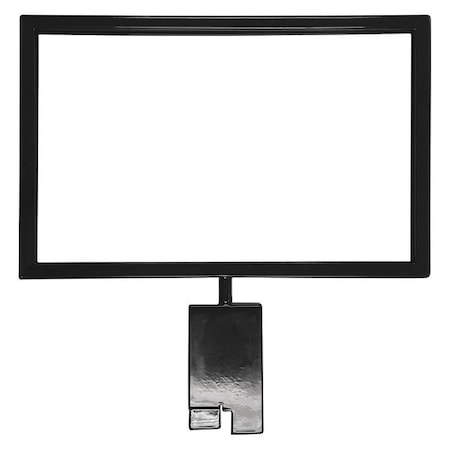 Econoco Grid Sign Holder 7" x 11", Black, 12PK BLKMC711 | Zoro