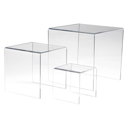 Econoco Display Risers Set, 4"-6"-8", 3Pc, PK6 FF/DR4510 | Zoro