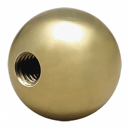 S & W Manufacturing Brass Ball Knob, 10-32", 3/4" dia. BBK-032 | Zoro