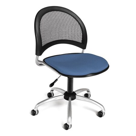 Ofm Moon Swivel Chair, Cornflower Blue 336-2206 | Zoro