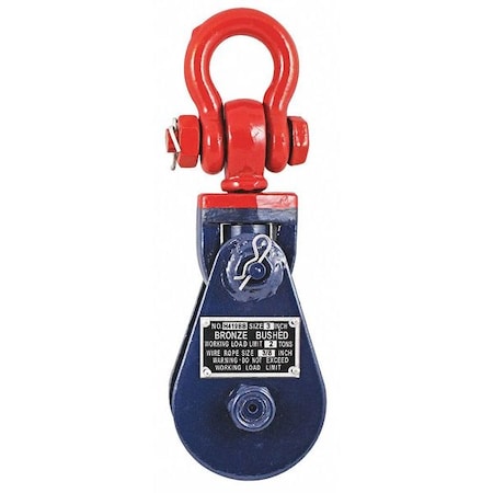 Indusco Snatch Shackle, Block, 2T, 3", 3/8", W/R C0616900202 | Zoro