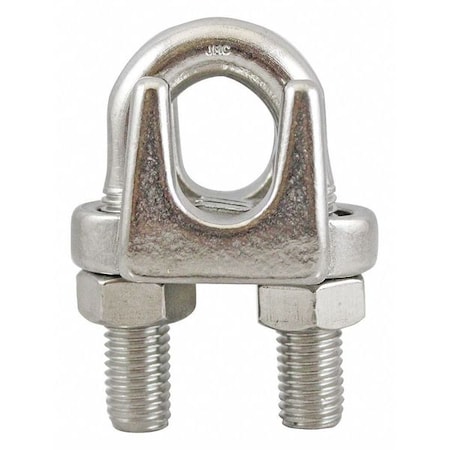 Indusco Clips, 3/4", 18mm, Cast S/S", Df Style Body 25200051 | Zoro