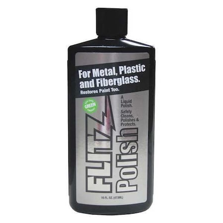 Flitz Fiberglass Liquid Pol., Metal, Plst, 16 oz. LQ 04506 | Zoro