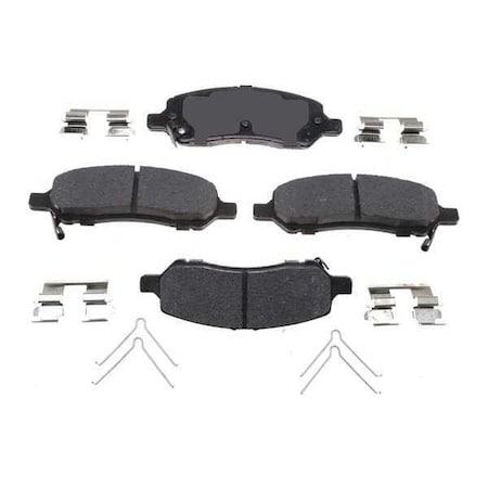 Acdelco Break Pad with Hardware, Ceramic, Bonded 17D1647CH | Zoro