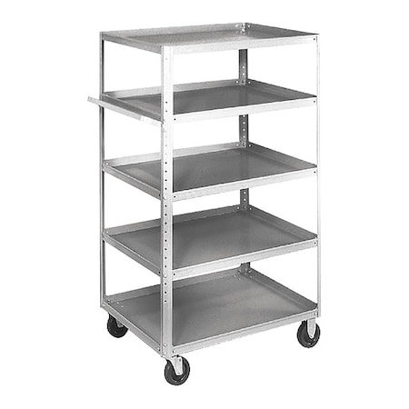 Equipto Stock Cart 800lbs, 5 shelves 16x30x60, LG 164D-LG | Zoro