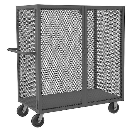 Durham Mfg Cage Truck, 2,000 lb Capacity, 46 in W x 80 1/2 in L x 56 1/ ...