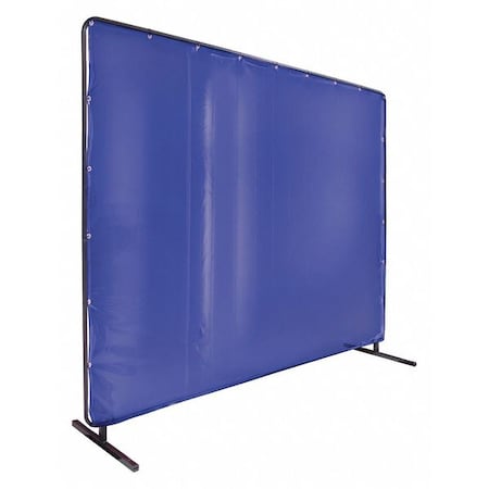Black Stallion Round Frame and Screen Combo, 6x6ft, Blue 64-5156 | Zoro