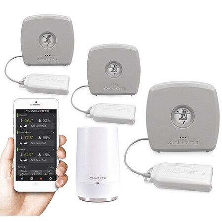 Acurite Indoor Water Leak Detector Smart Home Sys. W/ My AcuRite, 3 ...