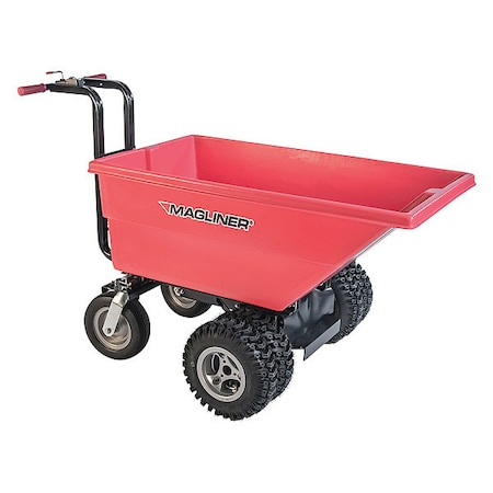Magliner Motorized Hopper, 6 Cu Ft Tub, Dual Pneu MHCSDA | Zoro