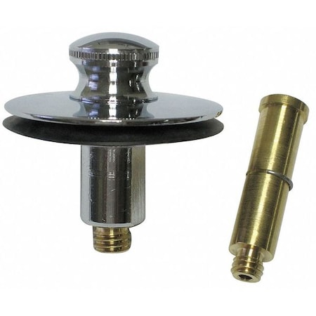 Watco Push & Pull Tub Drain Stopper, 2 in Dia, 2 in Drain Size, Brass ...