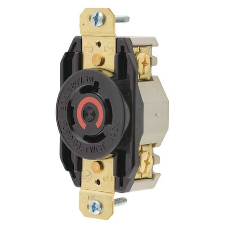 Hubbell Wiring Device-Kellems Locking Receptacle, L16-20R, 20 A, 480V ...