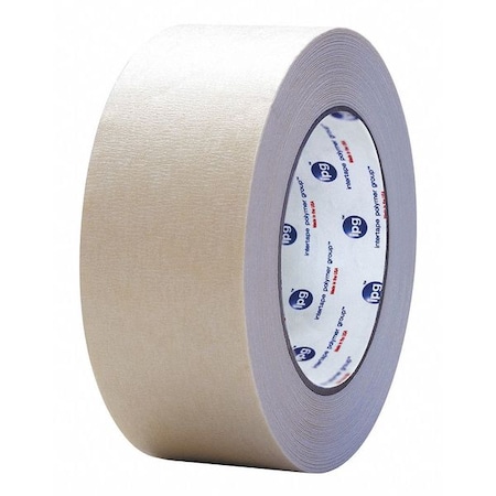 Intertape Masking Tape, 3/4 in W x 54.8" L, Beige, Rubber/resin ...