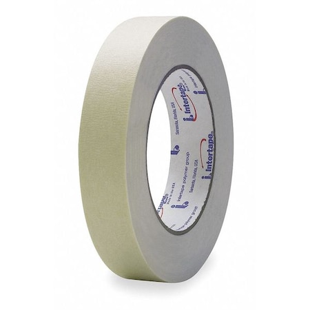 Intertape Masking Tape, 1 in W x 54.8" L, Beige, Rubber/resin Adhesive ...