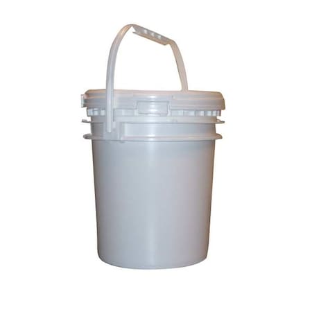 Bway Pail, Screw Top, Round, 2.5 gal, HDPE, White 7J111 | Zoro