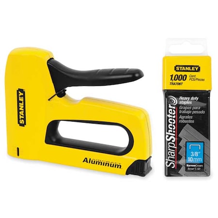 Stanley Heavy Duty Manual Narrow Crown Staple Gun, Includes Staples ...