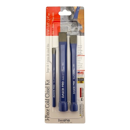 Dasco Pro Cold Chisel, 3 Piece 44 | Zoro