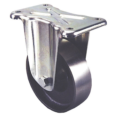 Revvo Rigid Caster With Cast Iron Wheel, 4", 4 TF4 100 CI14 | Zoro