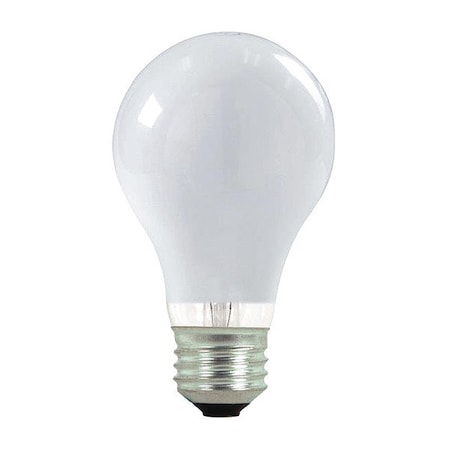 Excel Bulb, Halogen, 43W, A19, Medium Base, Type A, 4PK S2448 | Zoro
