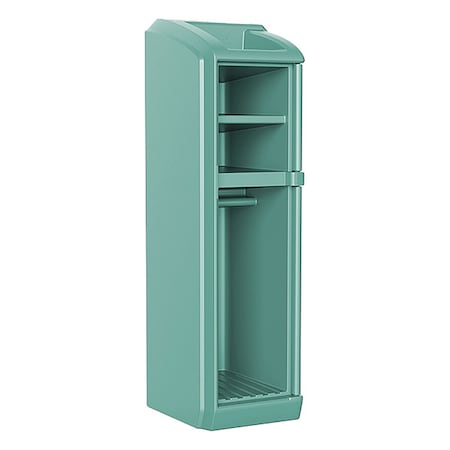 Cortech Locker, 26 in W, 26 in D, 78 1/2 in H, Aqua 7200AQ | Zoro