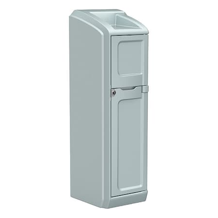 Cortech Locker with Door, 26 in W, 26 in D, 78 1/2 in H, Gray 7300GY | Zoro