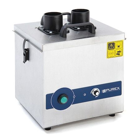 Purex Multi-Voltage FumeCube Dual Port with Arm Kit, 135cfm Max Airflow ...
