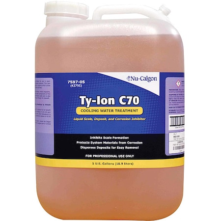Nu-Calgon Scale Inhibitor, Orange, 15 gal, Pail 7597-P3 | Zoro